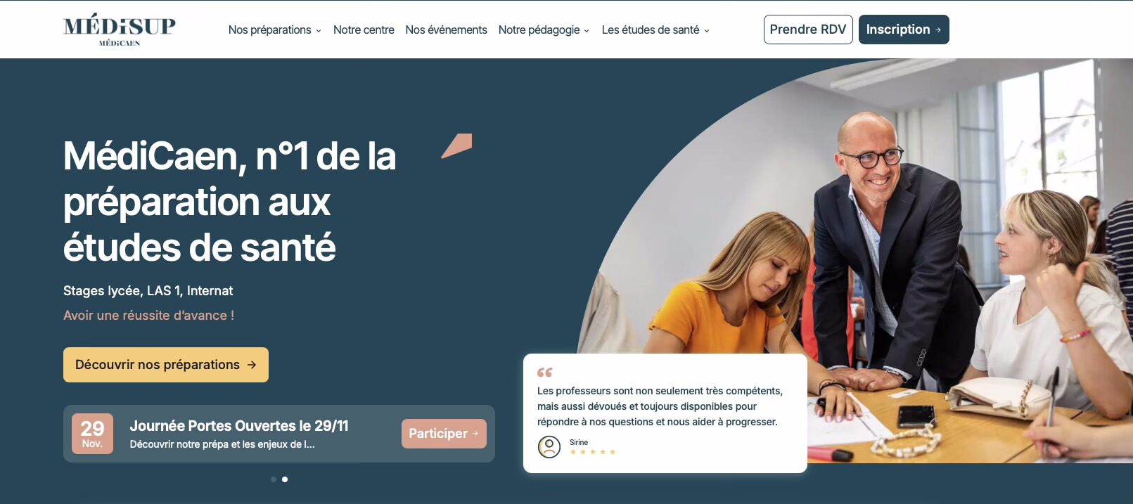 Médisup Caen - La préparation aux études de Santé