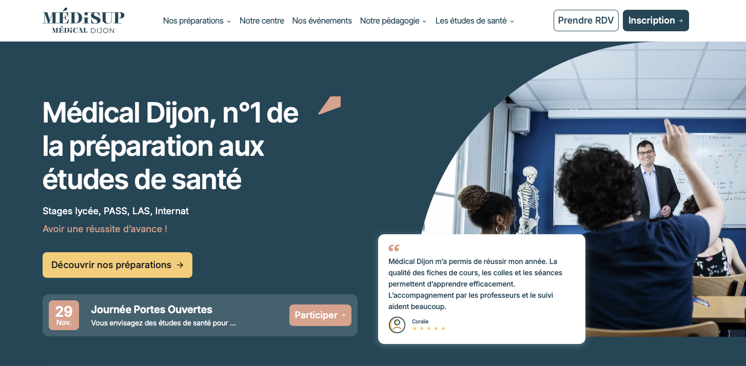 Médisup Dijon - La préparation aux études de Santé