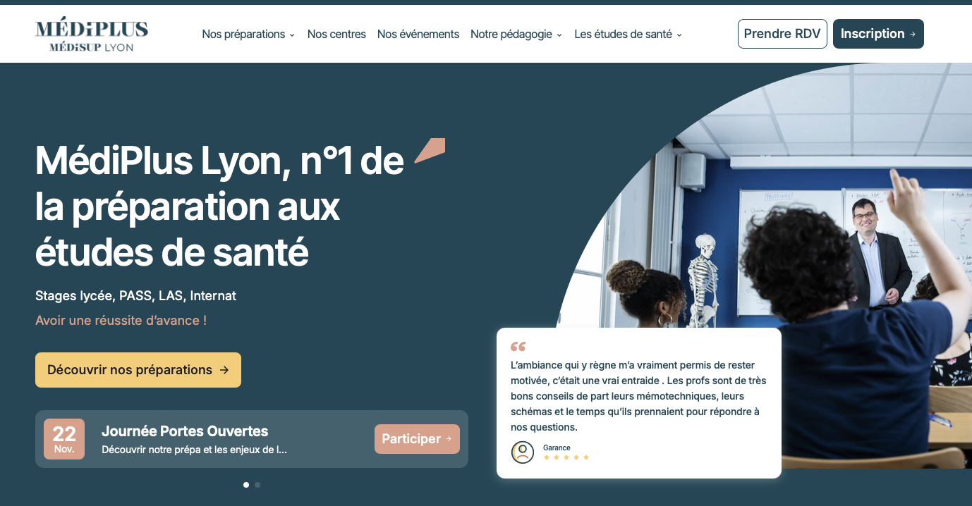 Médisup Lyon - La préparation aux études de Santé